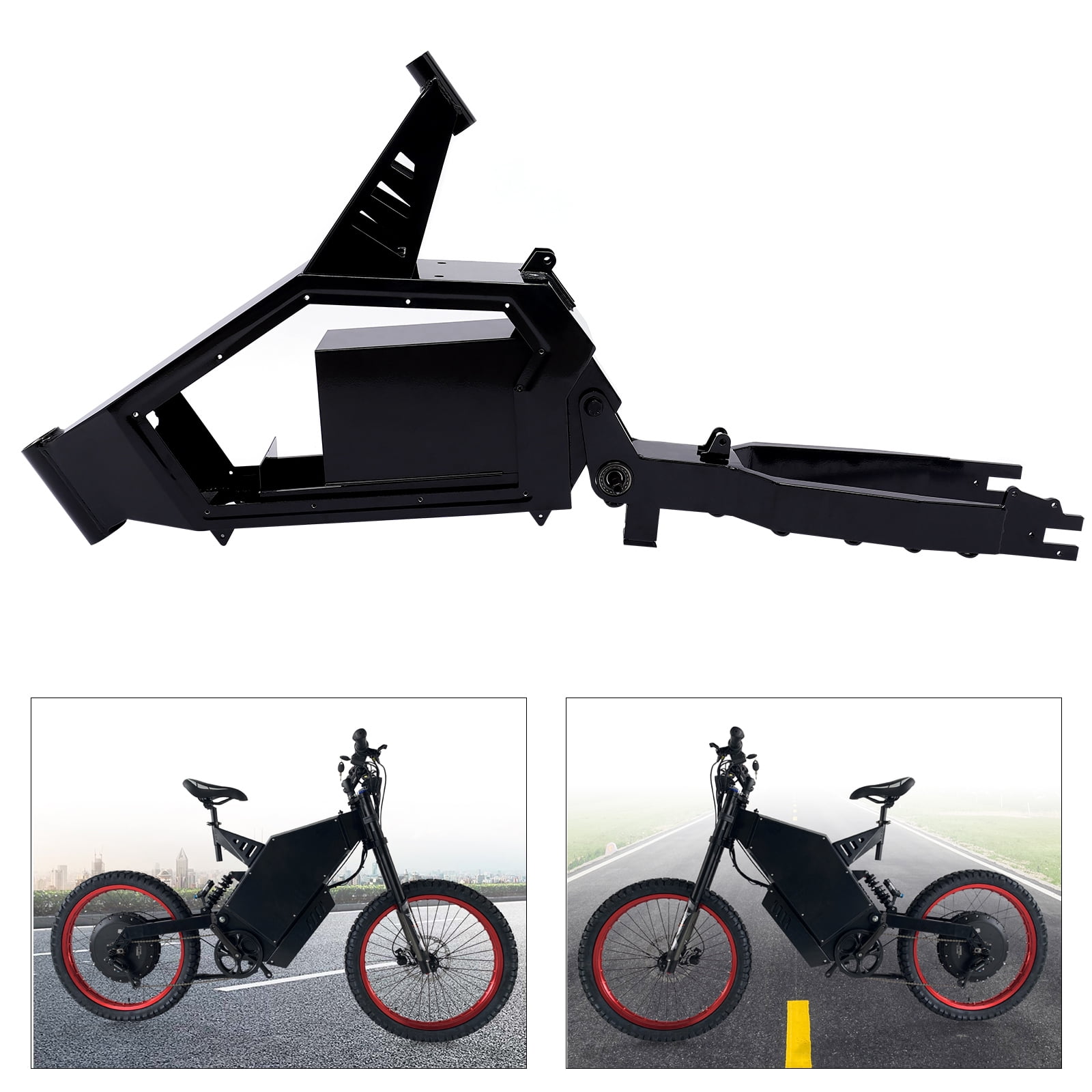 E-Bike Frame bicycle Frame adjustable dropout for Electric Bike 26"x 2. ...