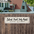 1pc, Rustic Silent Night, Holy Night All Is Calm, All NY Bright Sign ...
