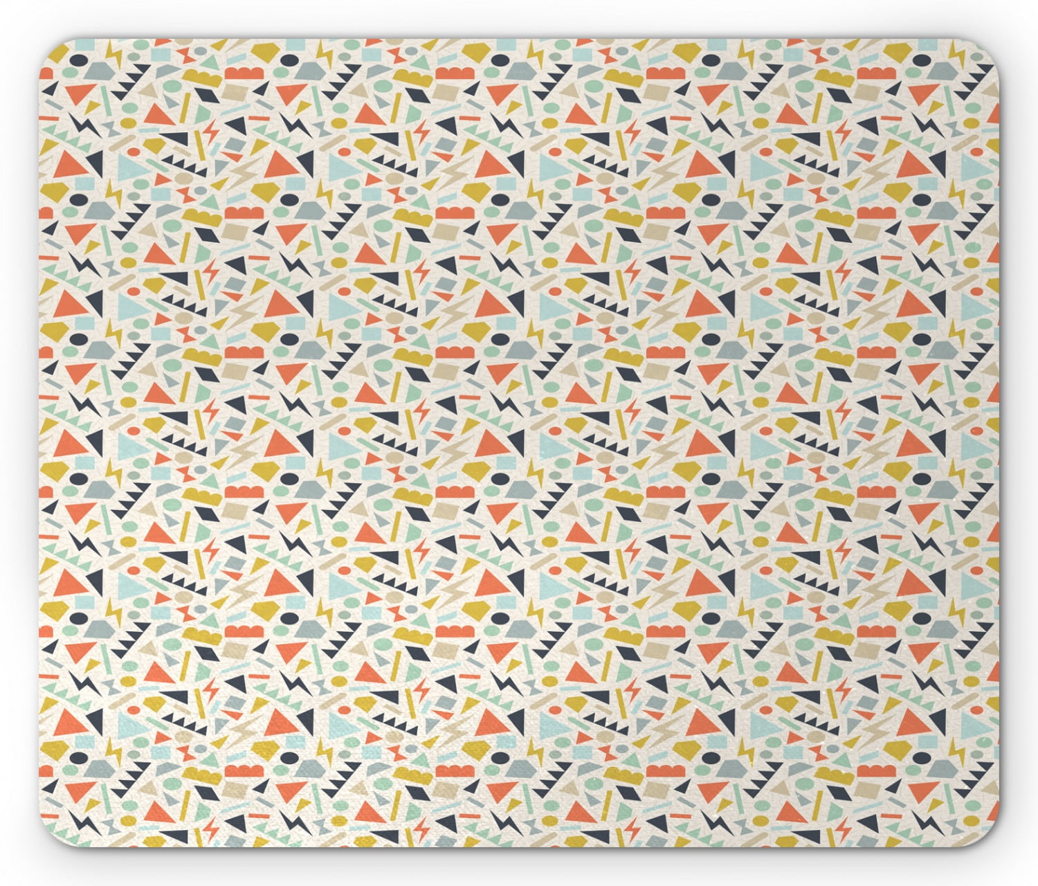 Geometric Mouse Pad, Contemporary Design of Various Shapes Abstract ...