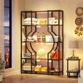 Tribesigns 5-Tier Bookshelf and Bookcase, Wooden Book Shelf with 12 ...