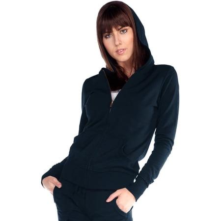 Kavio Junior Raw Edge Long Sleeve Zip Hoodie Jacket Regular Length ...