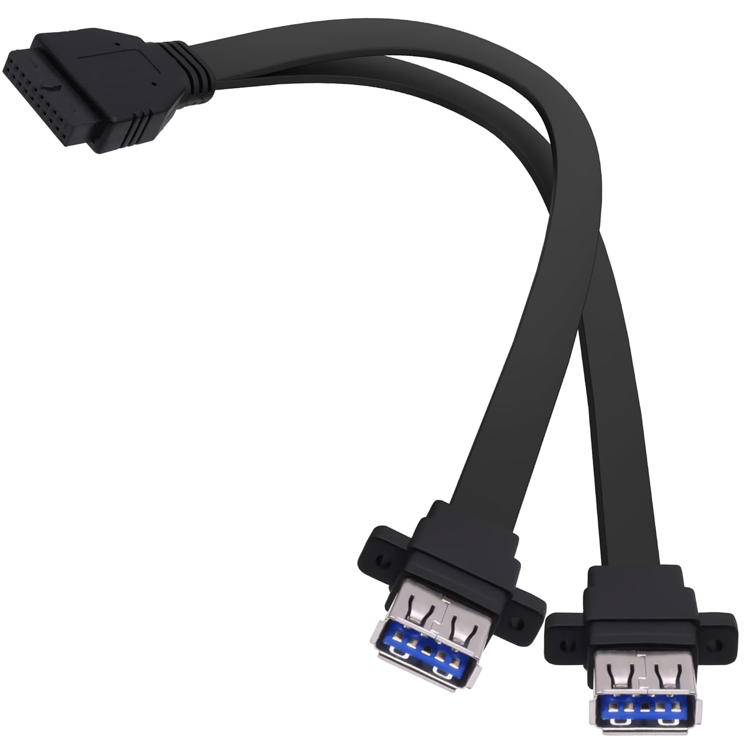 shiyou-USB 3.0 Front Panel Cable, Motherboard 19/20pin Header Splitter ...