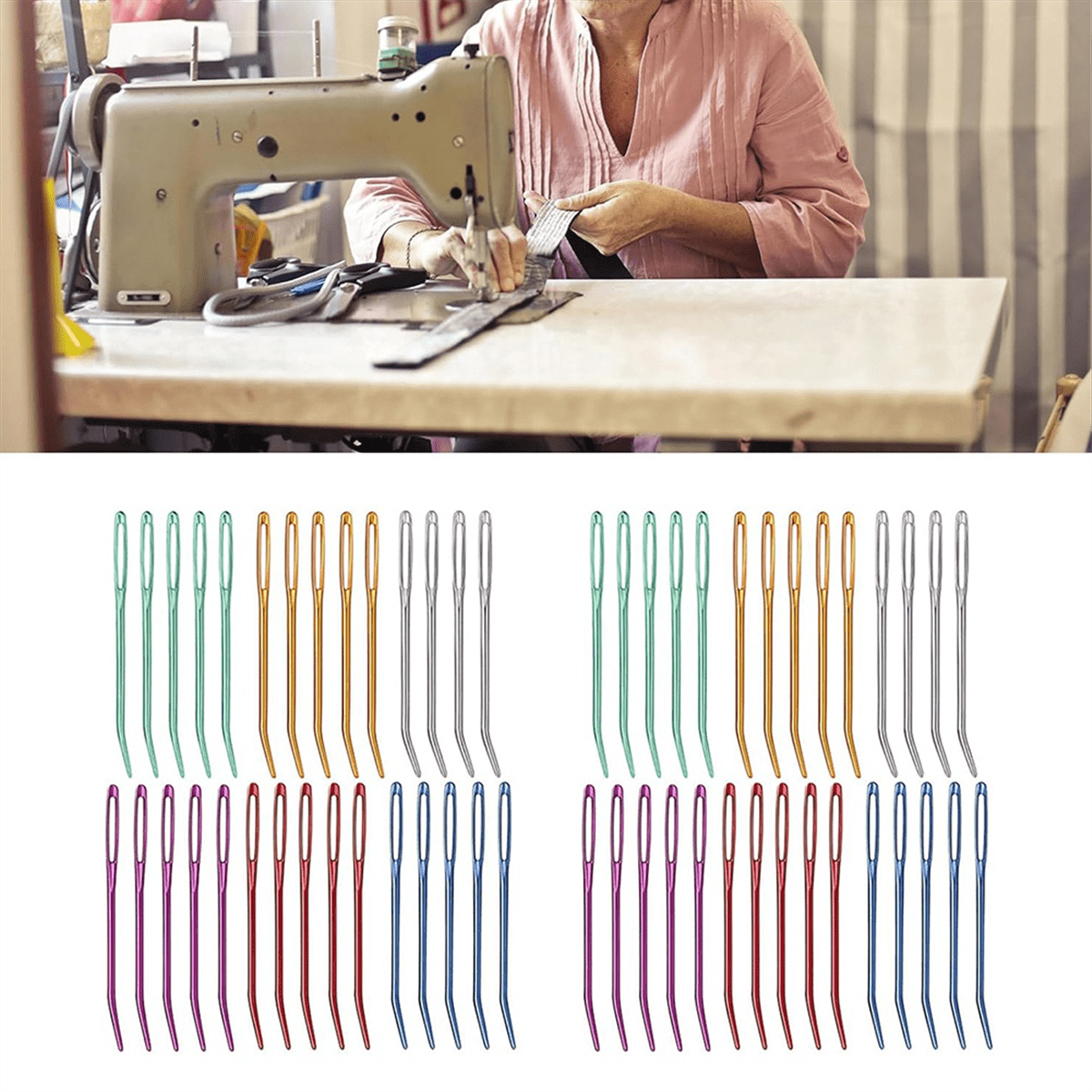 Click here for Unbranded 58pcs Large Eye Curved Tapestry Needle W... prices