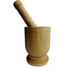 IMUSA, Small Traditional Wood Mortar and Pestle, Beige - Walmart.com