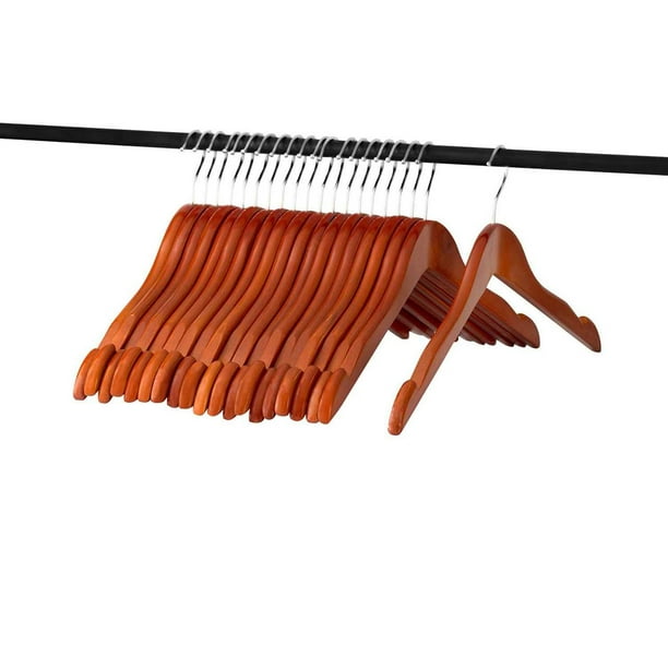 A1 Hangers Cherry wooden hangers (Set of 20) High Quality clothes ...