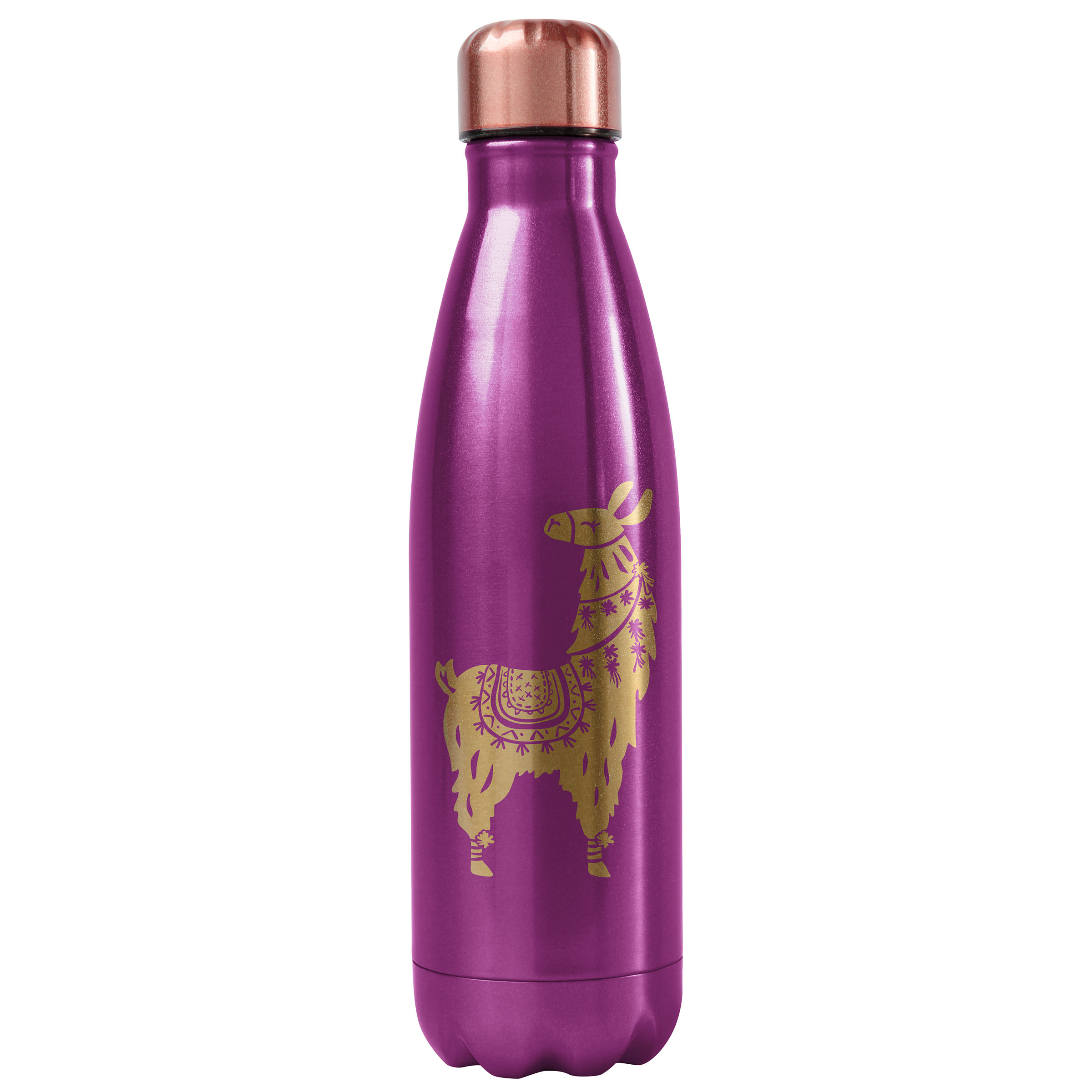 Llama Water Bottle, Berry - Walmart.com
