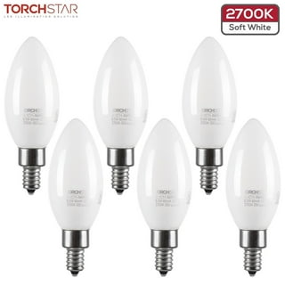AMDTU Candelabra LED Light Bulbs,Frosted Relax LED,2200k Soft Warm,40watt E12 Base,Dimmable ...