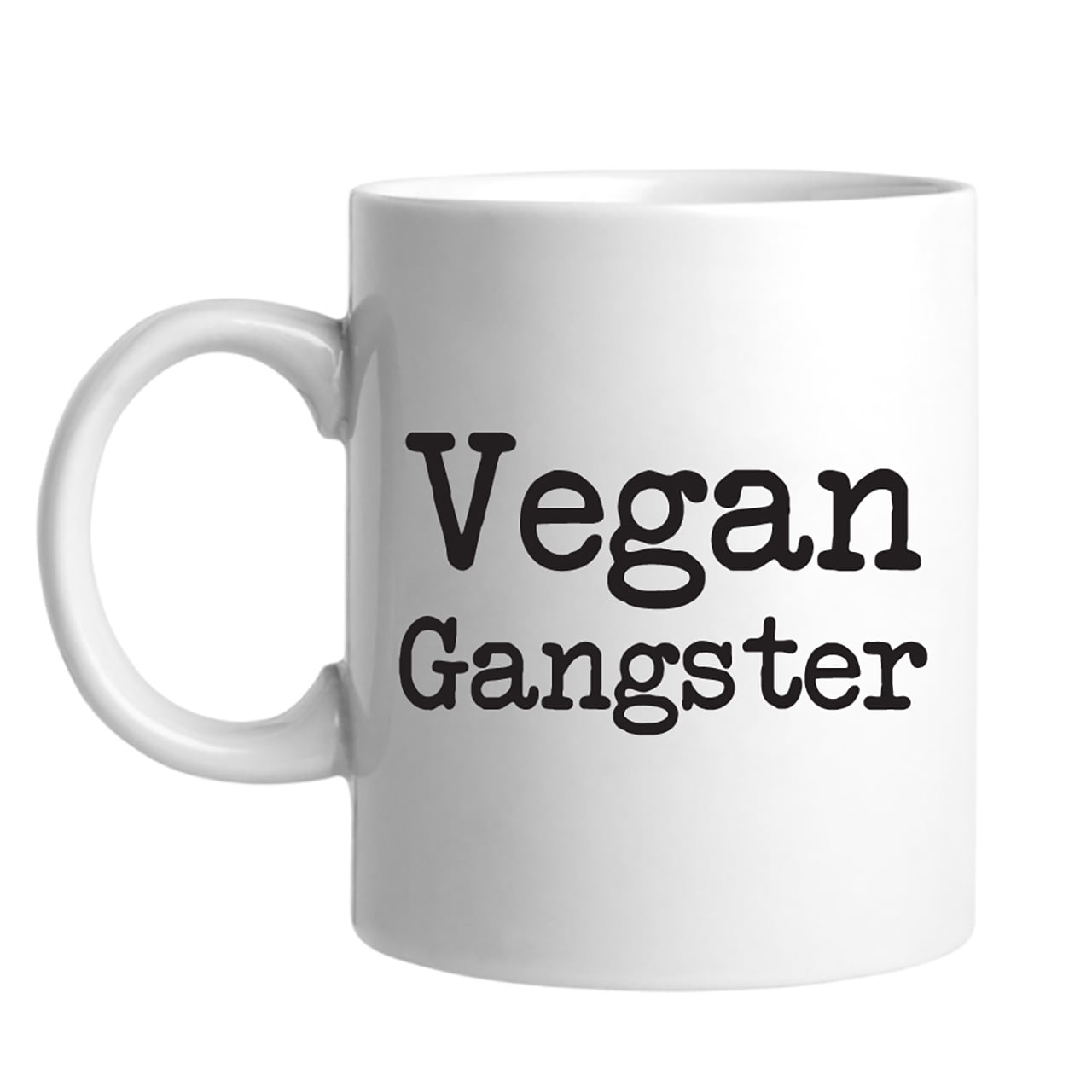 Vegan Gangster Ceramic White Coffee Mug - Walmart.com