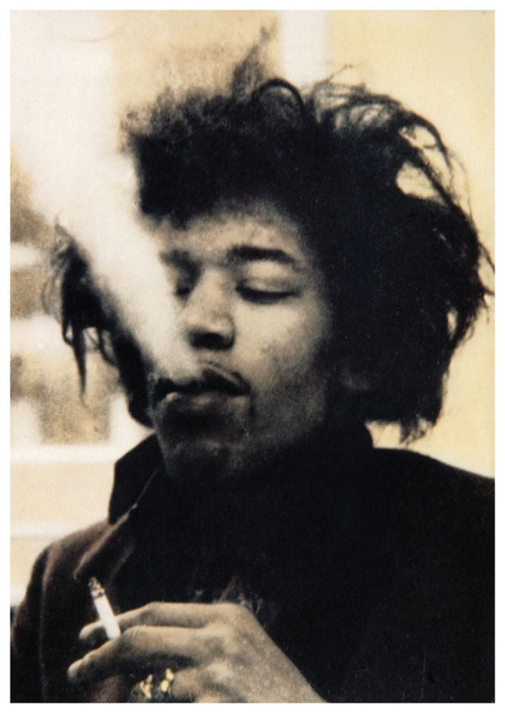 Psychedelic Jimi Hendrix Smoking