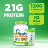 RawFusion Plant-Based Protein Powder, Vanilla Bean, 2 Lb, 30 Servings ...