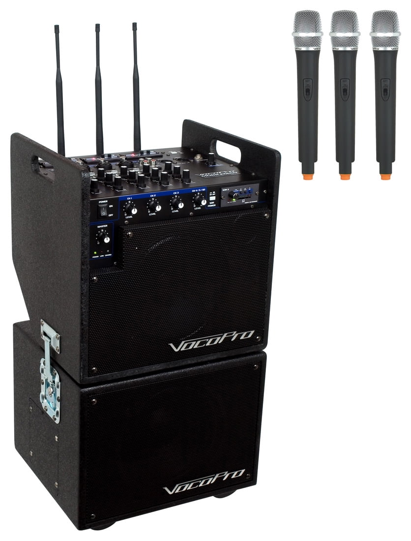 VOCOPRO MOBILEMAN2 Battery Powered P.A. System with Subwoofer - Walmart.com