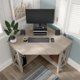 UrbanPro Modern Small Corner Desk in Washed Gray - Engineered Wood ...