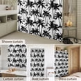 Bathroom Shower Curtain Summer Palm Tree Seamless Waterproof Shower ...