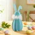 Elainilye DIY Easter Desktop Decoration Rabbits Figurine Wooden ...