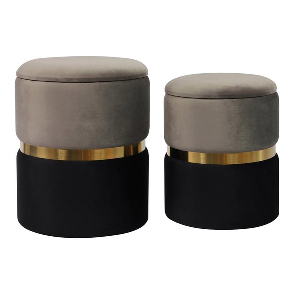 Click here for Tov Furniture Gigi 17.3H Velvet Storage Ottomans I... prices