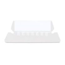 "Universal Plastic Index Tabs, 1/5 Tab Cut, 2 1/4"" Clear, 25-Pack ...