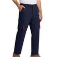 Casual Cargo Pants for Big and Tall Men Regular Fit Solid Color Cargo ...