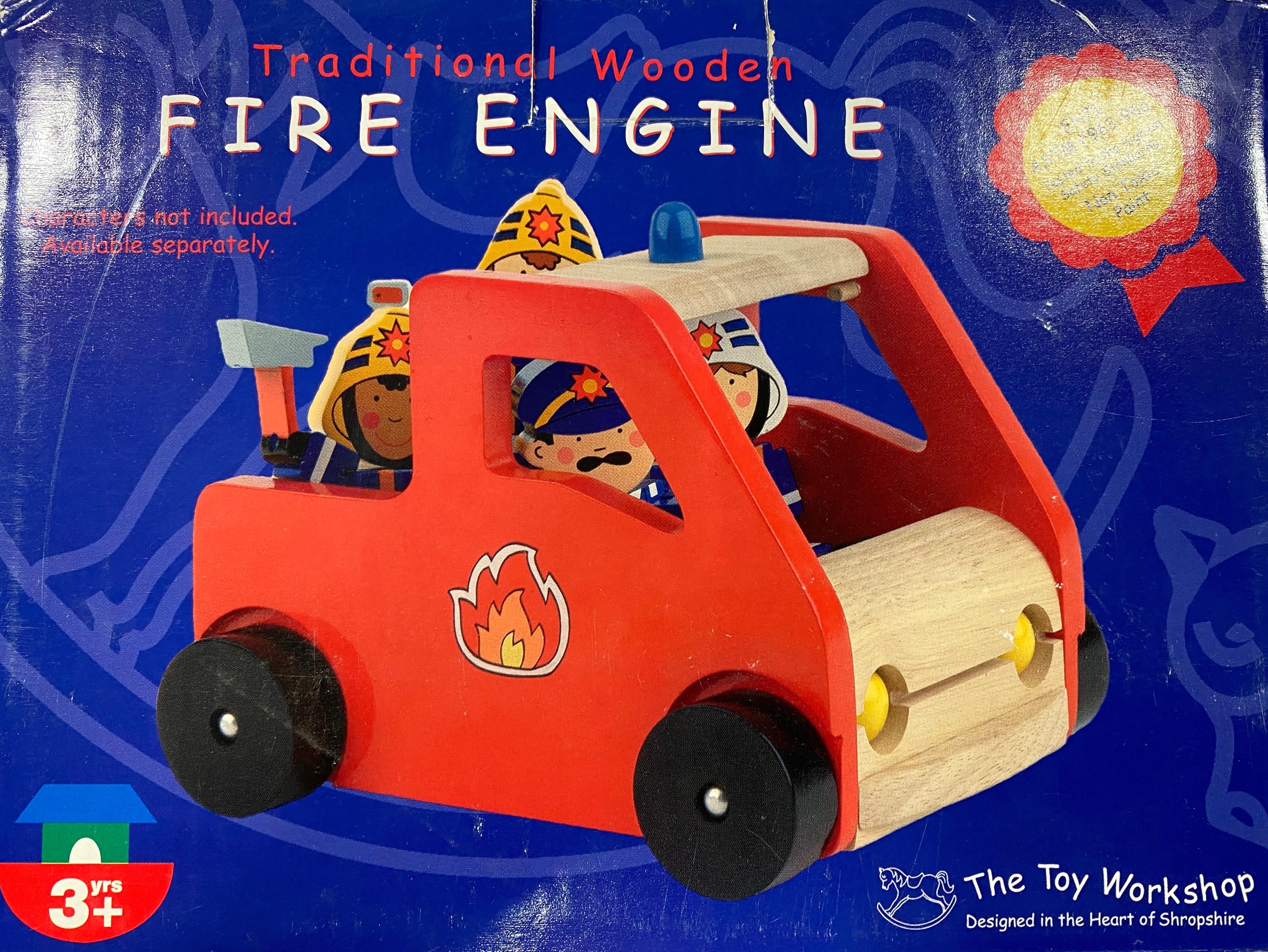 The Toy Workshop Traditional Wooden Giant Fire Engine - Walmart.com
