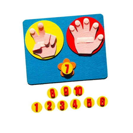 Educational Math Game,Felt Board Finger Numbers Counting Sensory Toys ...