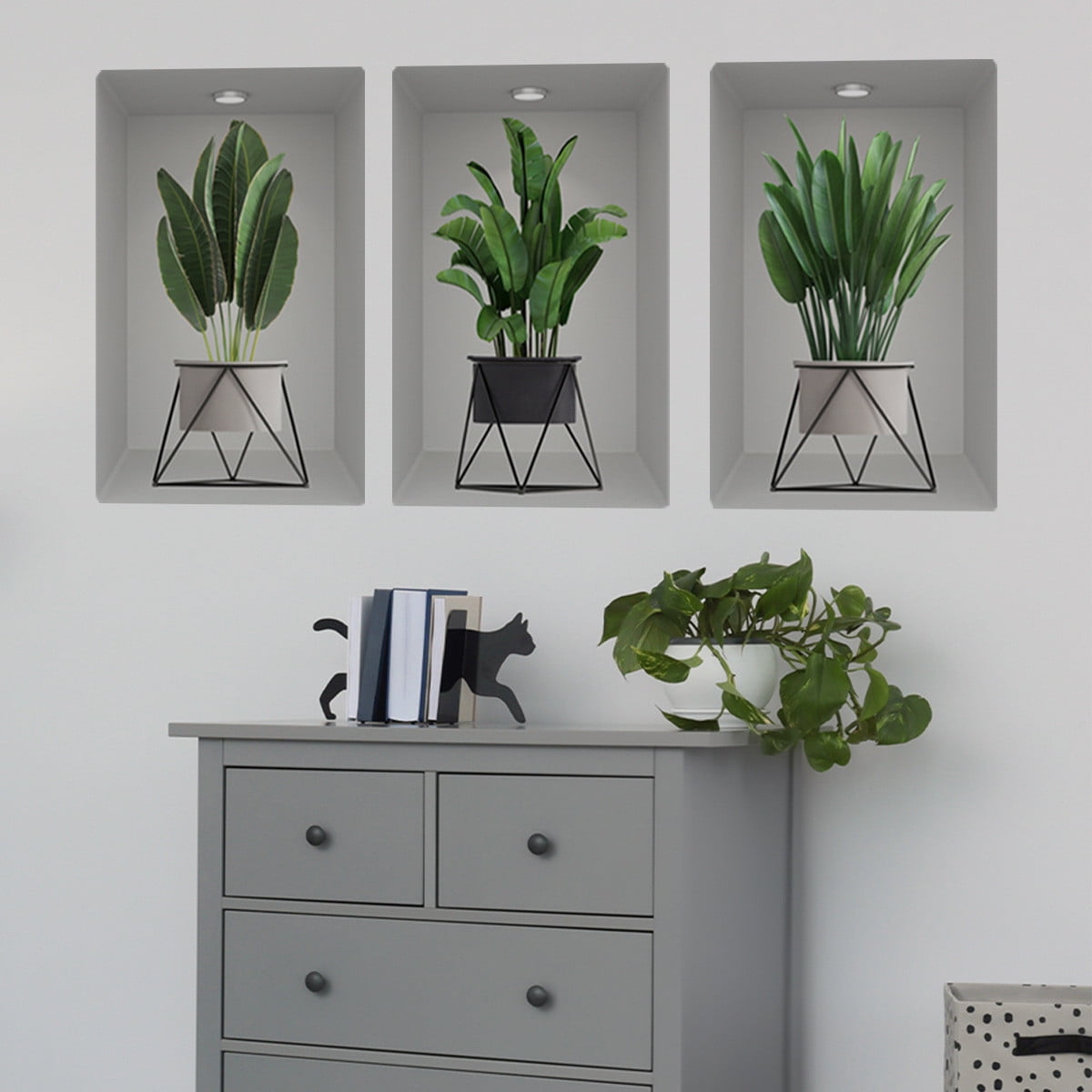 Click here for Fiudx Potted Plants Fake Window Decoration Paintin... prices