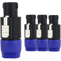4 Packs 4 Pole Speakon Plug - 4 Conductor Speak-On Adapter for ...