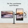 onn 13" - 32" Full Motion Dual Monitor Desk Mount - Walmart.com