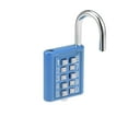 Uxcell 10-Digit Combination Padlock Push Button Locker Locks Blue 2Pcs ...