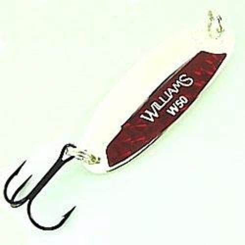Williams W50FW Fishing Spoon Williams W50 Wabler Sil/Red - Walmart.com