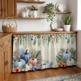 Cabinet Curtains for Shelves, Tropical Pumpkins Plants Under Sink ...
