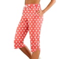 ANINEO Women Polka Dot Fashion Comfortable Casual Mid Waist Sport Pants ...