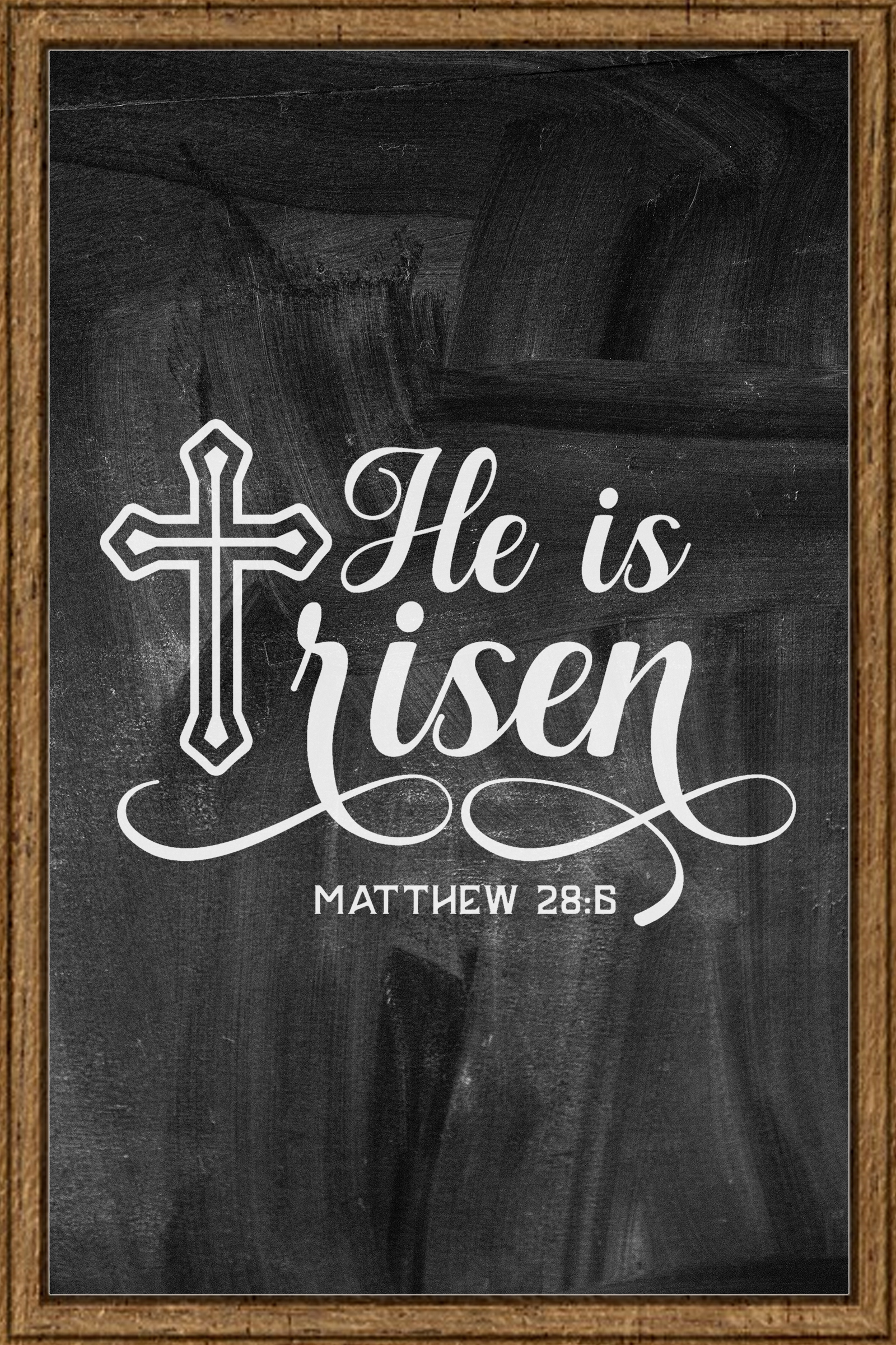 He is risen cross Matthew bible verse religion God Jesus faith Tin Sign ...
