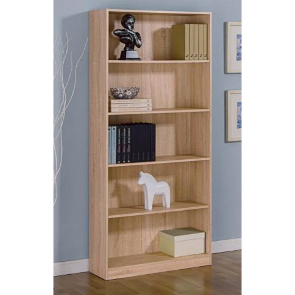 Contemporary Design Bookcase With 5 Tier Shelves. - Walmart.com