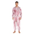 1-Pack Onesie Adult Hooded Pajamas, Soft Fleece Full Zip One Piece ...