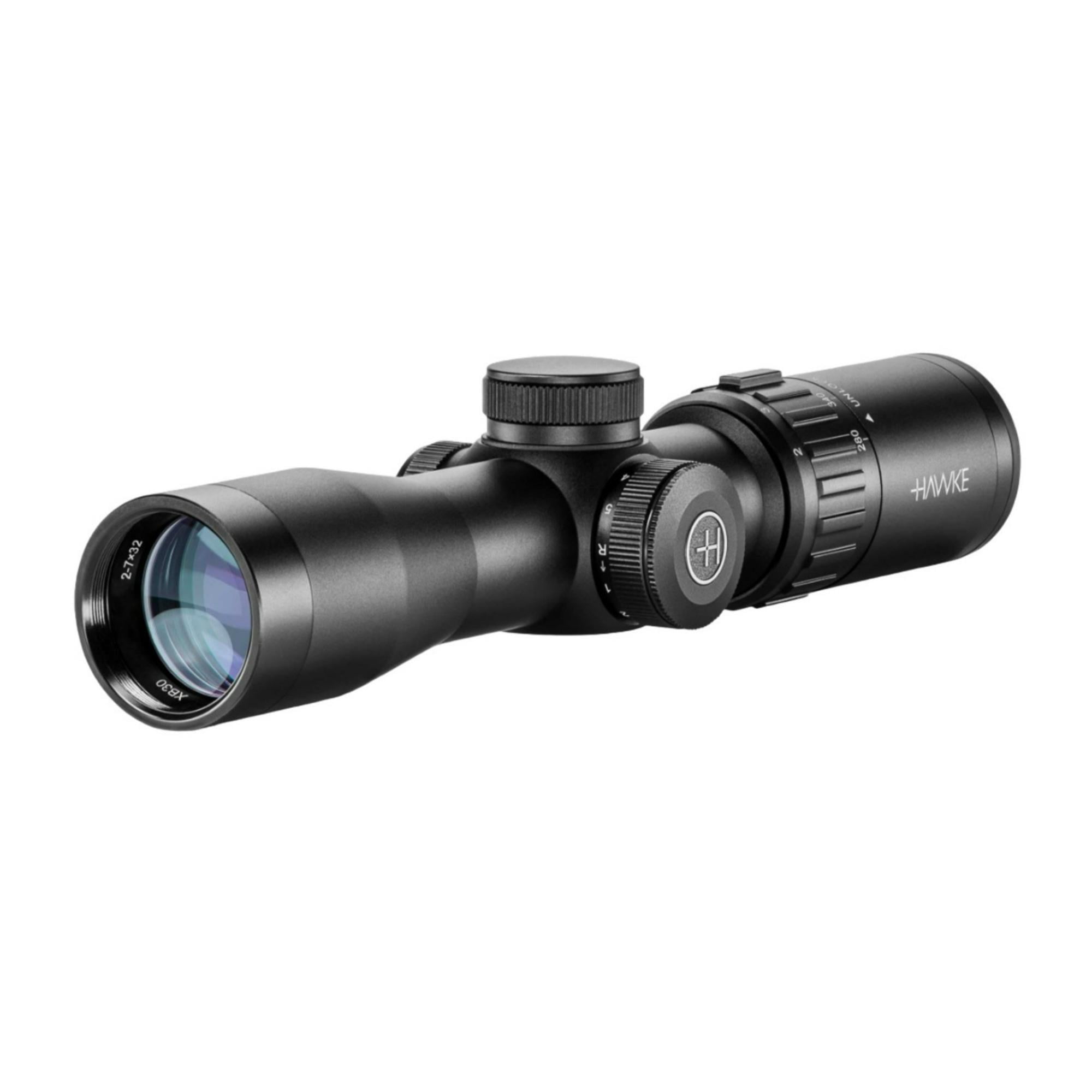 Hawke XB30 SR 2-7x32mm, Capped Turrets, 1/2 MOA Low-Profile Crossbow ...