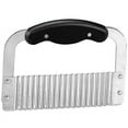 HIC Kitchen, Wavy Crinkle Cutting Tool, 7.25x5 Inches, Steel Blade ...