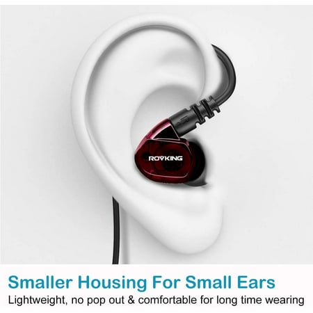 ROVKING Sport Headphones Wired, Over Ear Sweatproof Running Earphones ...