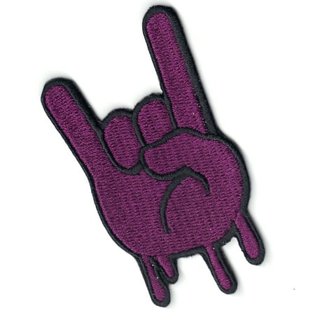 Purple Syrup Houston Hand Emoji Iron On Patch - Walmart.com