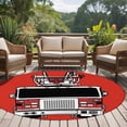 6ft Round Rug Cars Area Rugs for Living Room Bedroom Washable Non Slip ...
