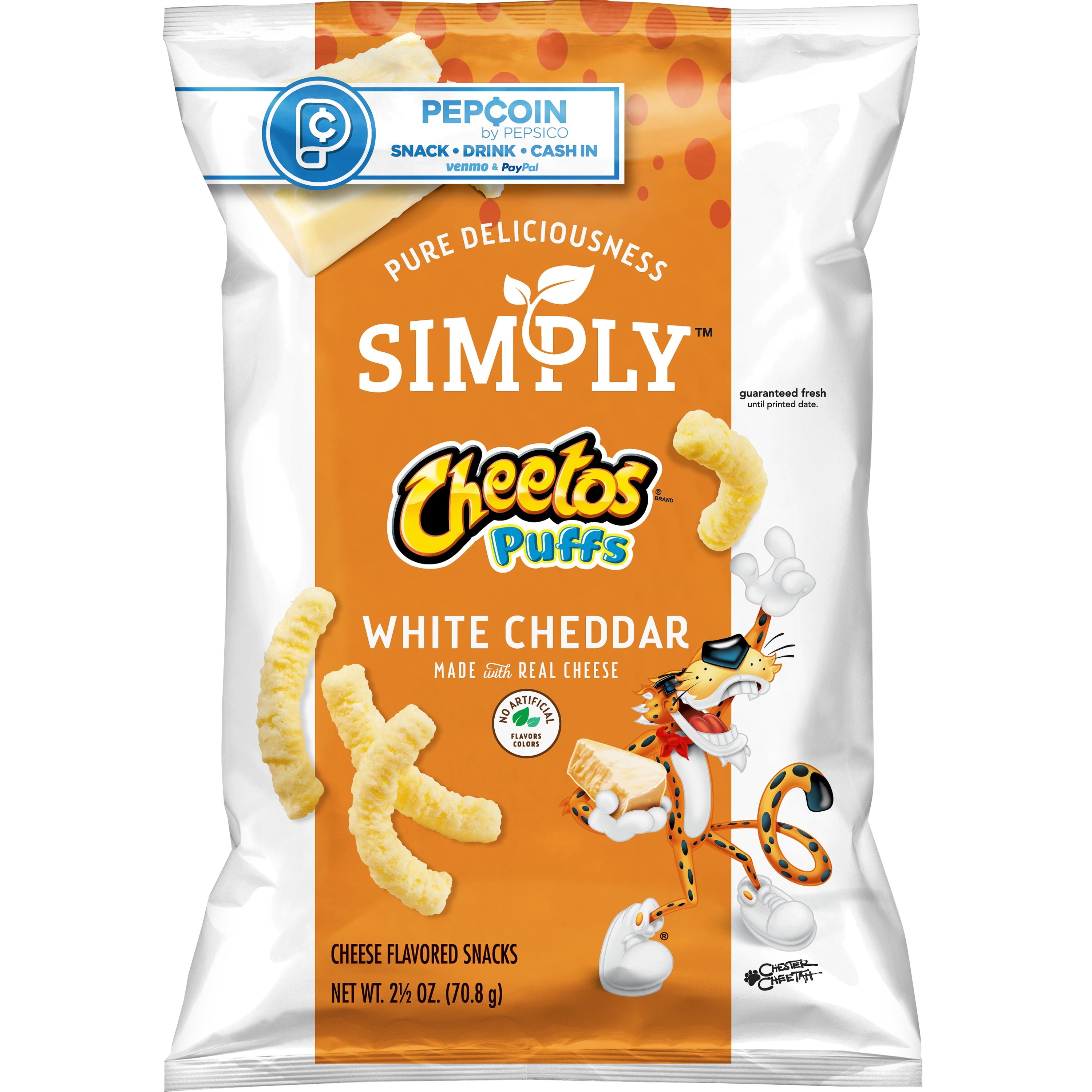 Cheetos Simply Puffs White Cheddar Cheese Snacks 2 5 Oz