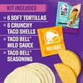 Taco Bell Cravings Kit with 6 Soft Tortillas, 6 Crunchy Shells, Mild ...