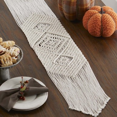 Herrschners® Diamond Trellis Table Runner Macrame - Walmart.com