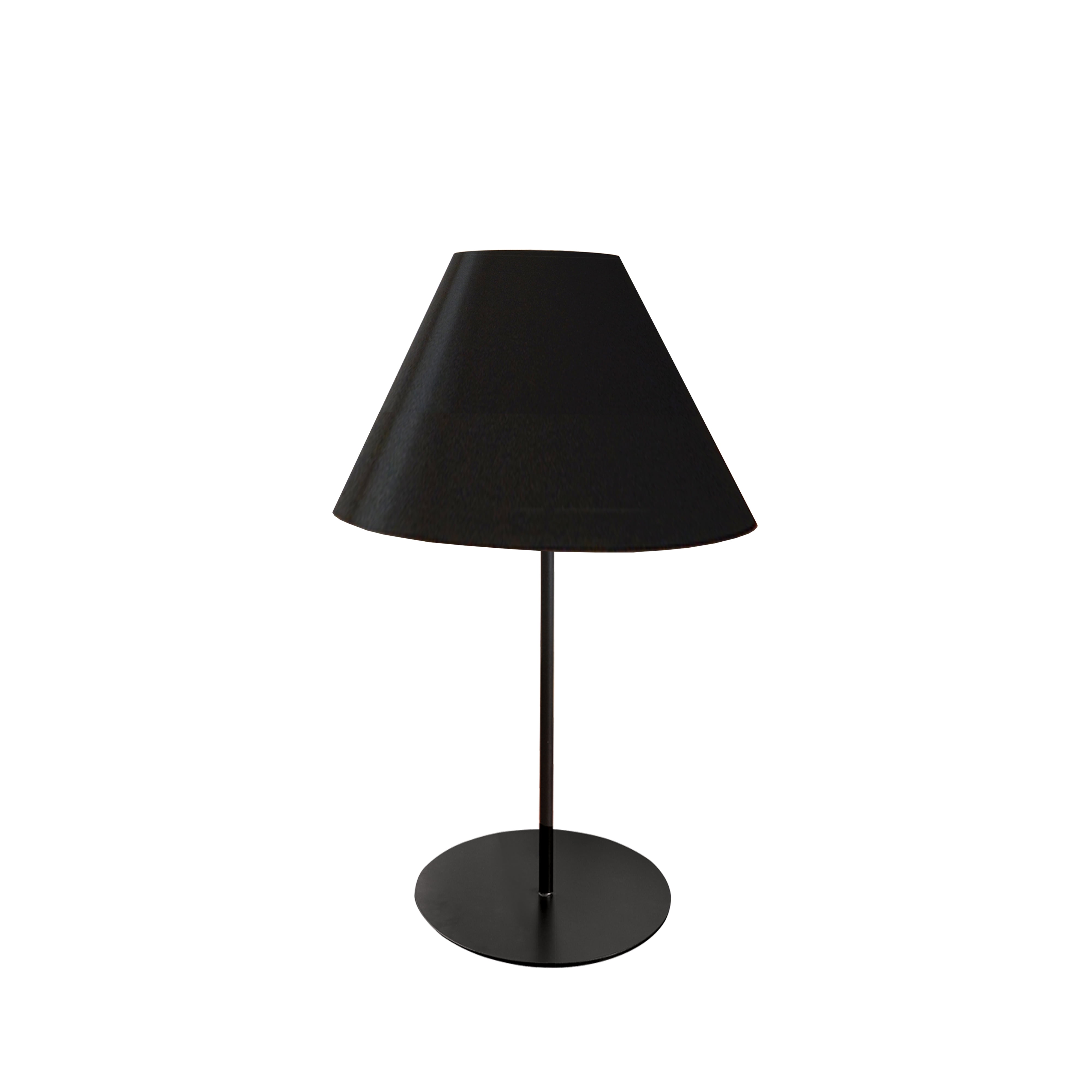 1LT Tapered Table Lamp, Black Shade - Walmart.com