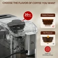 Aoile 1350W Fully Automatic Espresso Coffee Machine with Built-In ...