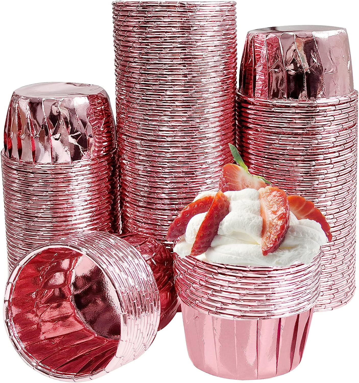150 Pack Cupcake Liners for Baking,Cup Cake Paper Cup,3.5 oz Foil ...