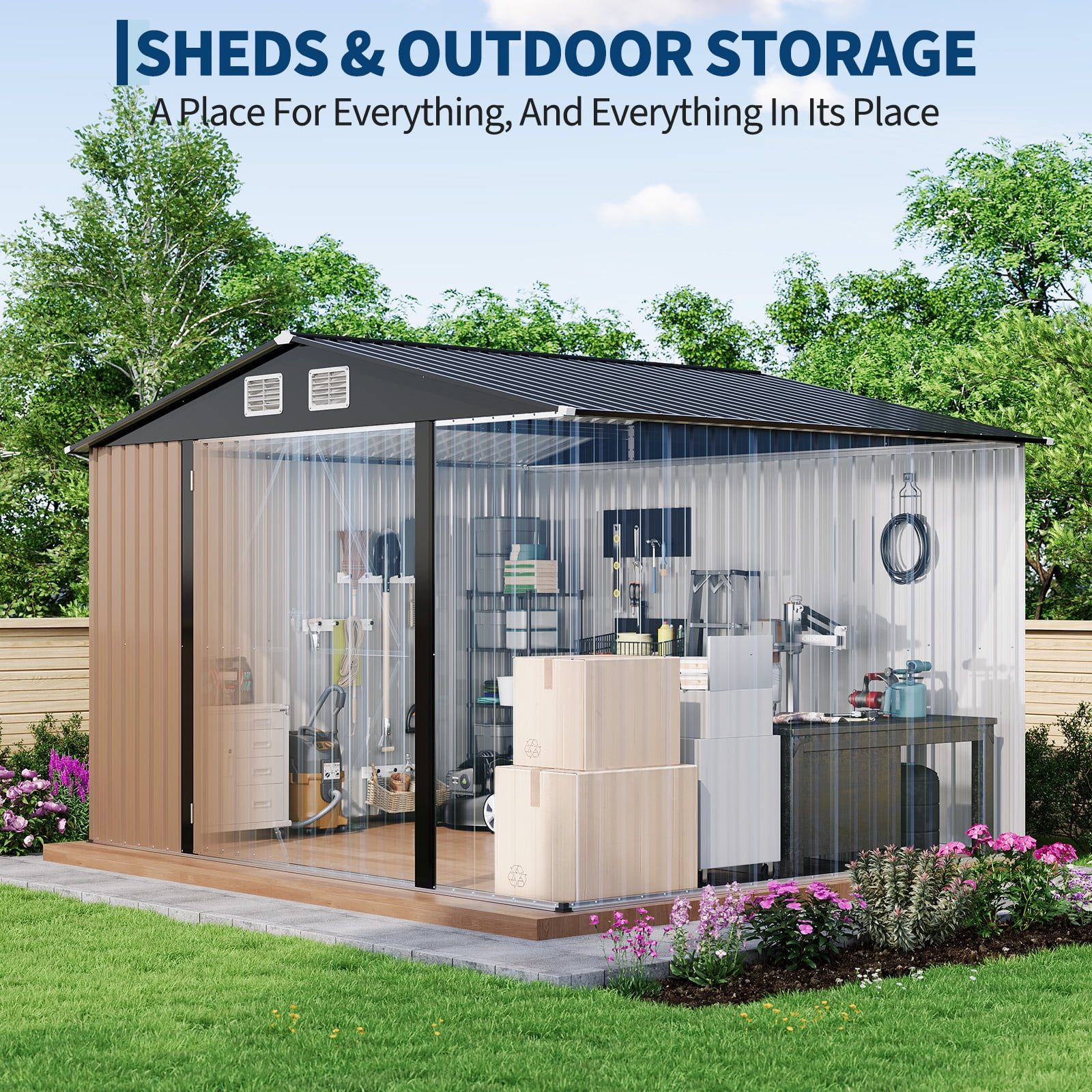 Click here for Tropow Heavy Duty Steel Outdoor Storage Outdoor St... prices