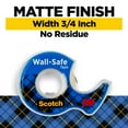 Scotch Wall-Safe Tape, 3/4 in. x 600 in., 2 Dispensers/Pack - Walmart.com
