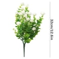 2Pc Fake Flowers,Artificial Eucalyptus Camellia Shrubs, Outdoor Faux ...