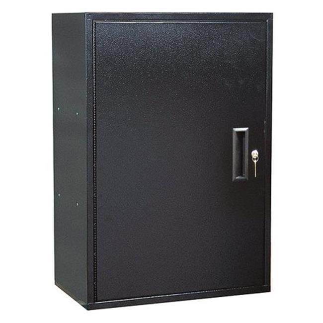 Craftline 2 Shelf One Door Base Cabinet with Keyed Lock, Black ...