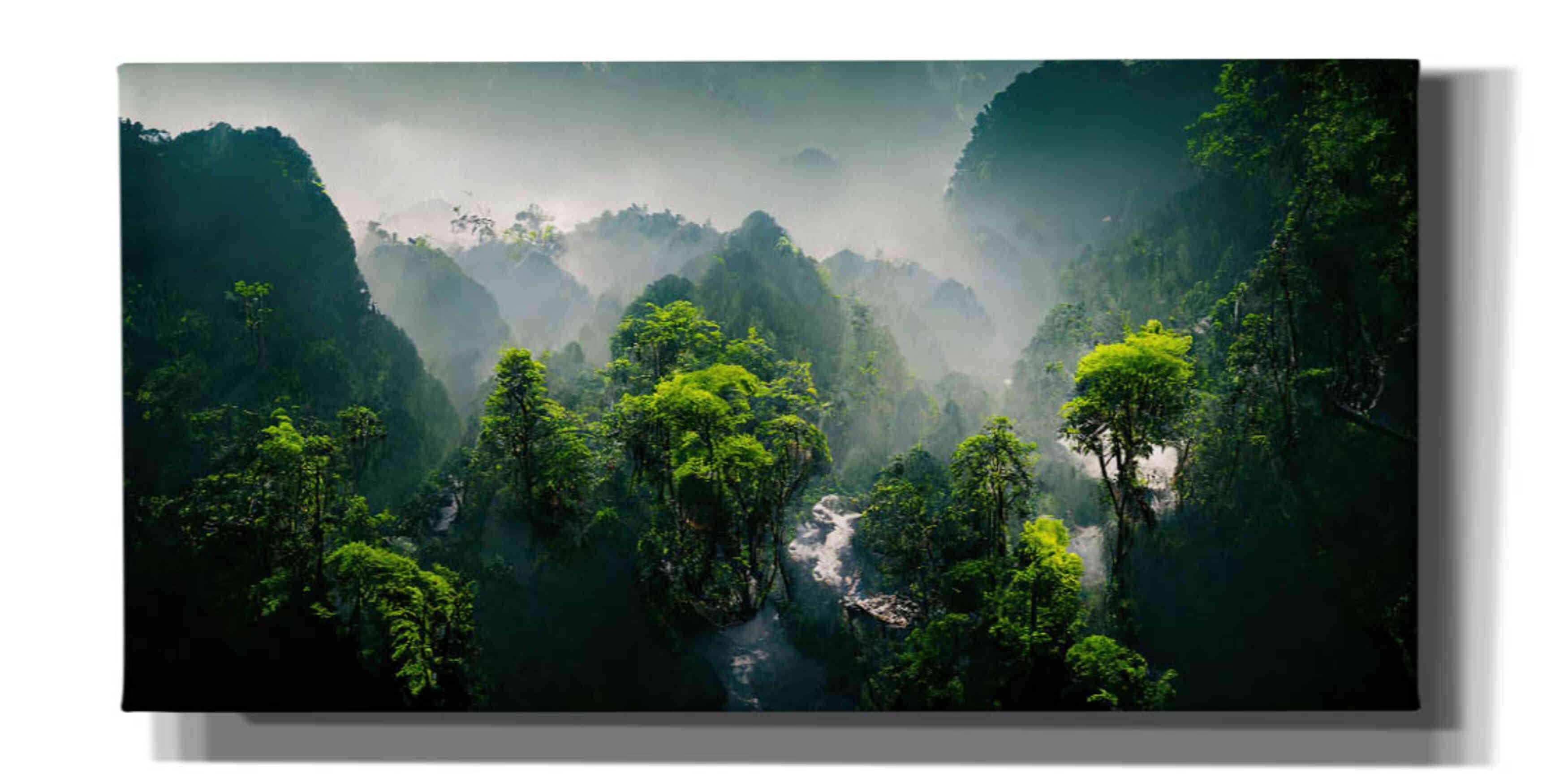 Epic Graffiti 'Exotic Forest' by Epic Portfolio, Canvas Wall Art, 24 ...