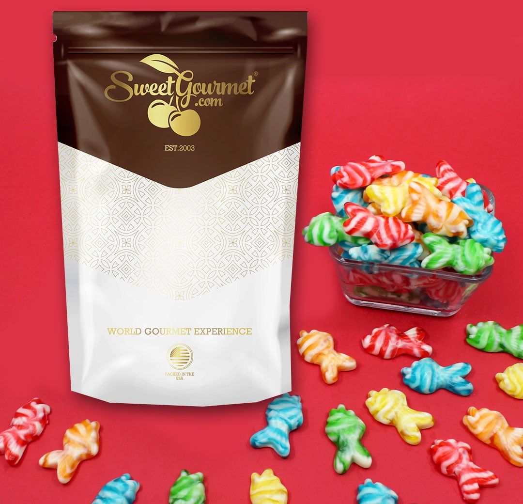 SweetGourmet Gummy Swirly Fish | Assorted Colors Clown Fish | 1 Pound ...